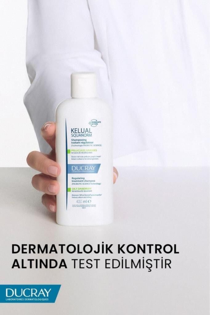 Ducray Kelual Squanorm Yağlı Saçlar İçin Arınrıcı Etkili Kepek Şampuanı ...